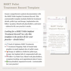 BHRT Pellet Implant Ultimate Form Bundle | Testosterone Pellet Estrogen ...