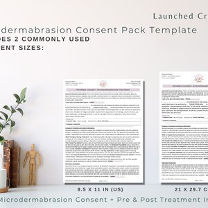 Microdermabrasion Consent Form | Esthetician Medspa Nurse Injector Microdermabrasion Consent ...