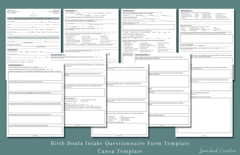 birth-doula-intake-ionnaire-form-template-birth-doula-etsy