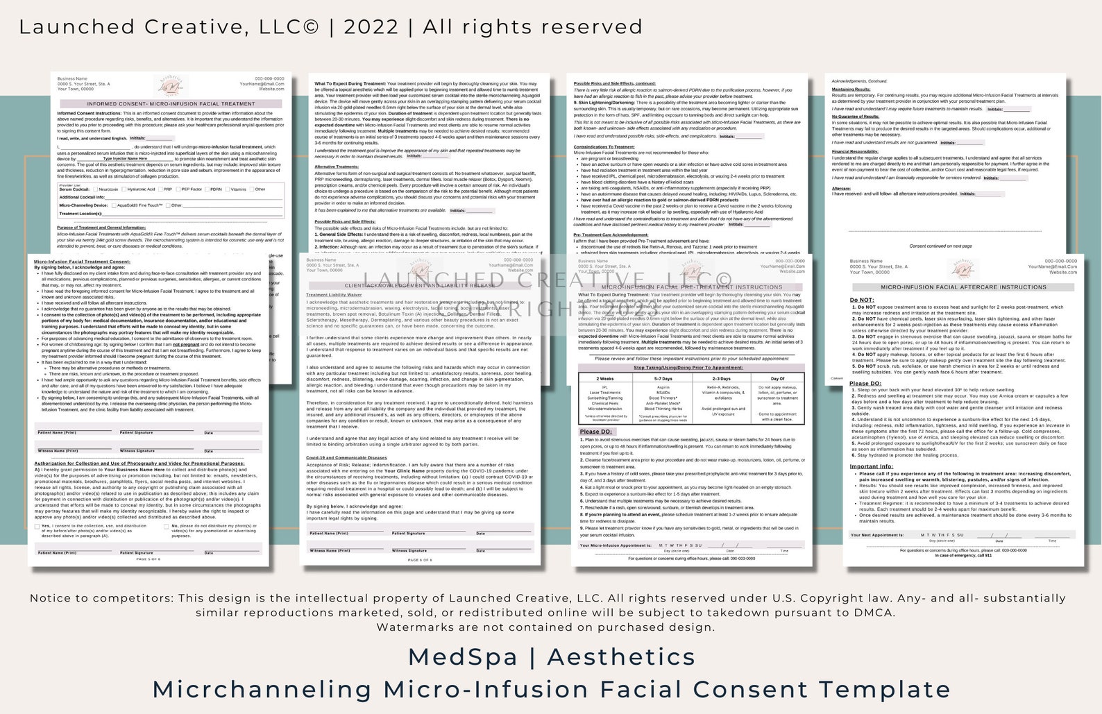 Microchanneling Micro-infusion Facial Consent Template | Aquagold Micro ...
