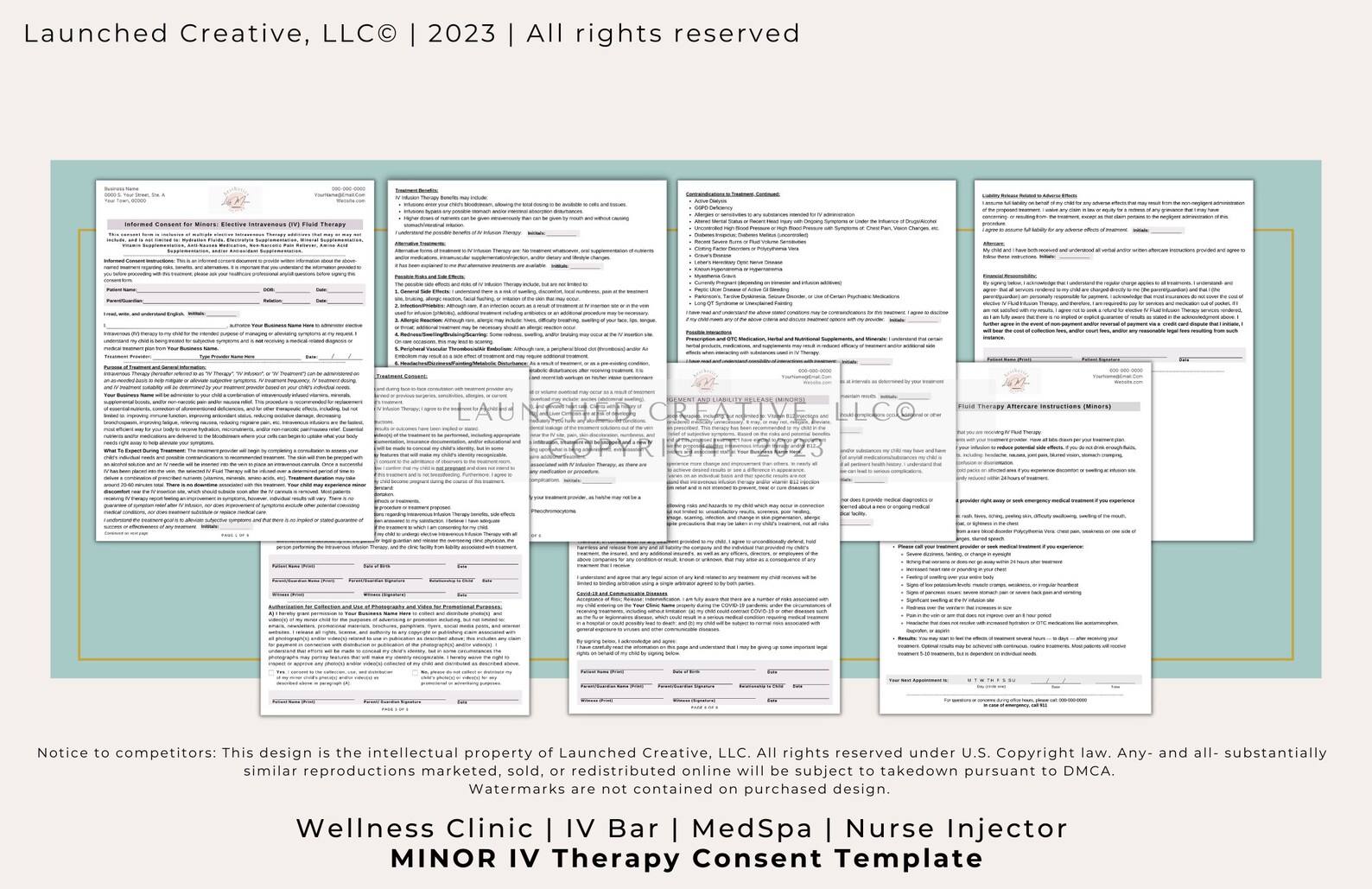 IV Infusion Therapy Minor Consent Form Template IV Fluid Therapy ...