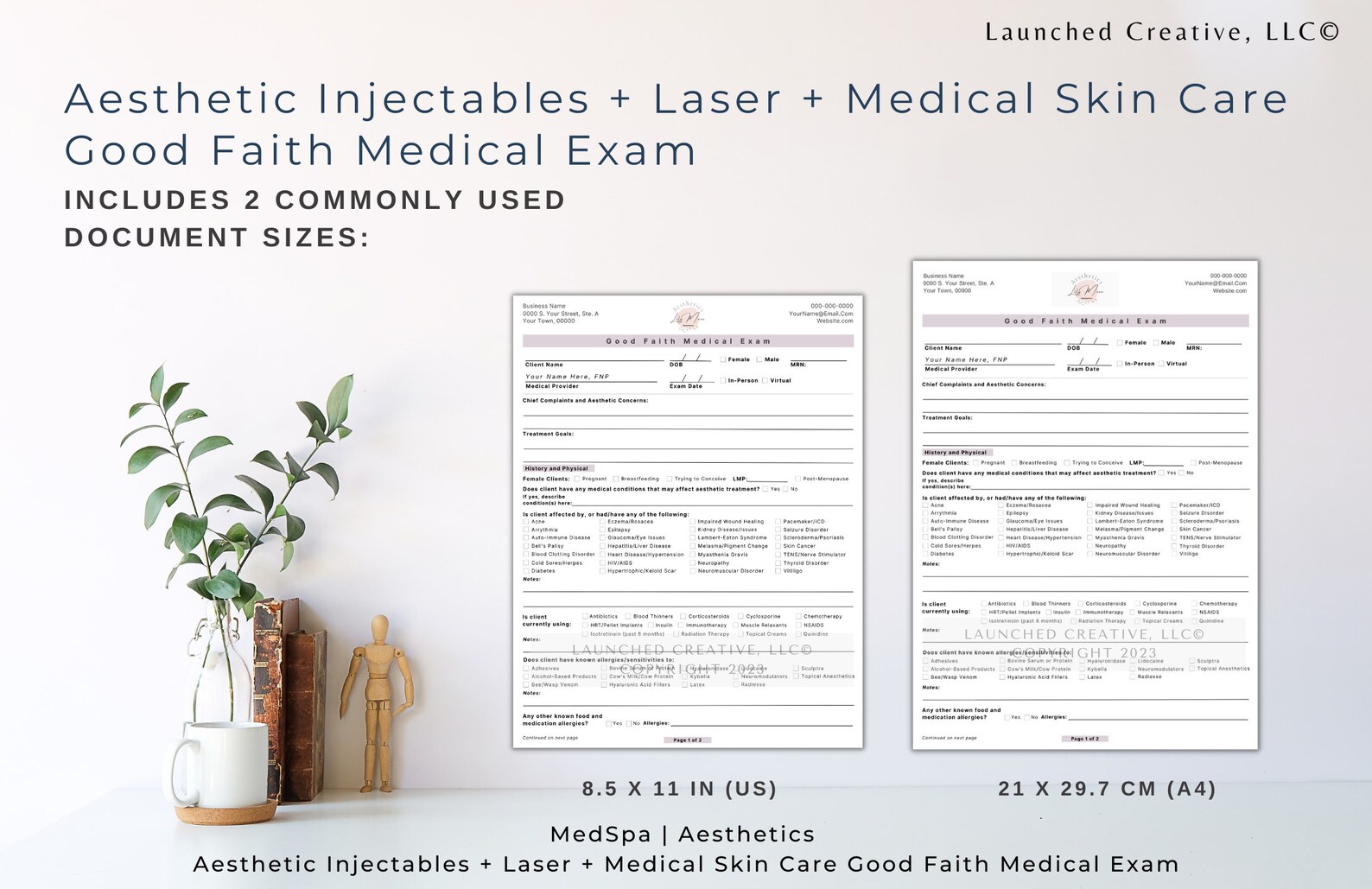 Good Faith Medical Exam Template | Aesthetic Injectables Laser Peel ...