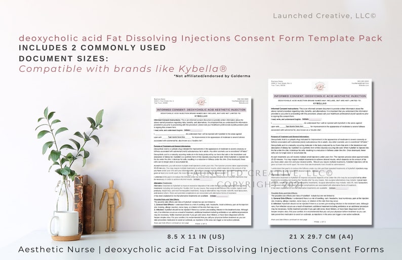 Deoxycholic Acid Kybella Fat Dissolving Injections Informed Consent ...