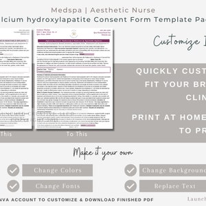Radiesse Filler Collagen Stimulating Injections Consent Form ...