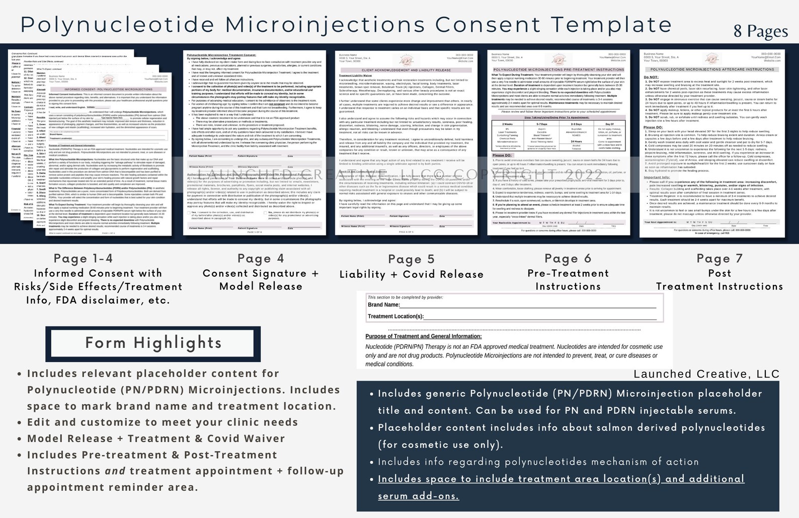 Nucleotide Microinjection Consent Template PDRN Polynucleotide ...