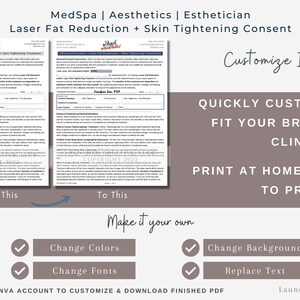 Laser Fat Reduction Skin Tightening Consent Form Template | Fotona ...