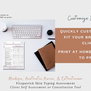 Skin Typing Assessment Form Template Fitzpatrick Skin Type - Etsy