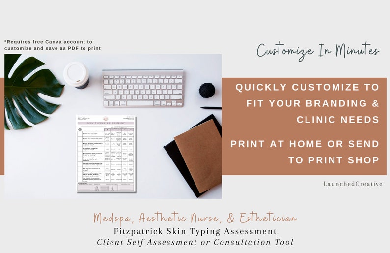 Skin Typing Assessment Form Template Fitzpatrick Skin Type - Etsy