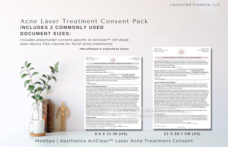 Acne Laser Treatment Consent Form Template | Aviclear™ Laser Acne ...