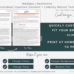 Hyaluronidase Filler Reversal Hyalase Informed Consent Template ...