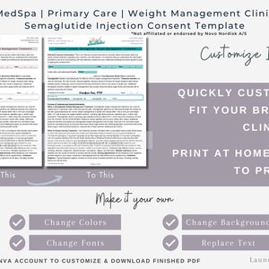 Semaglutide Weight Loss Injection Consent Form Template | Semaglutide ...