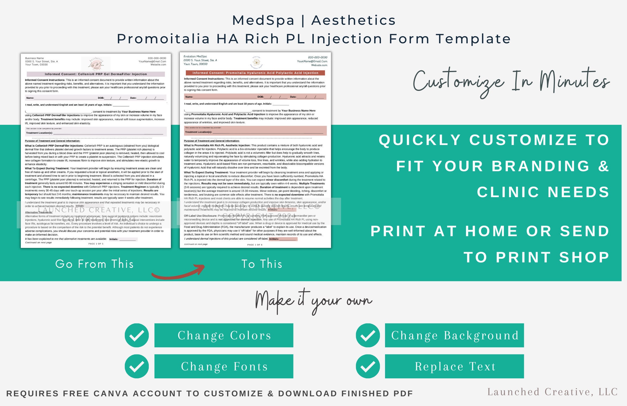 Promoitalia HA Rich PL Injectable Consent Form | Promoitalia Hyaluronic ...