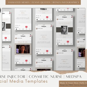 Nurse Injector Meme Quote Pack Instagram Facebook Posts Medspa Botox ...