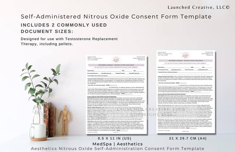 Nitrous Oxide Pro-nox™ Informed Consent Form Template | Aesthetics ...