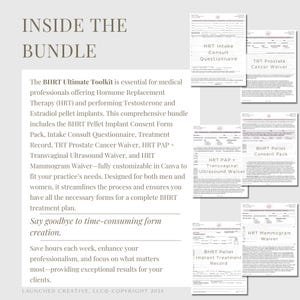 BHRT Pellet Implant Ultimate Form Bundle | Testosterone Pellet Estrogen ...