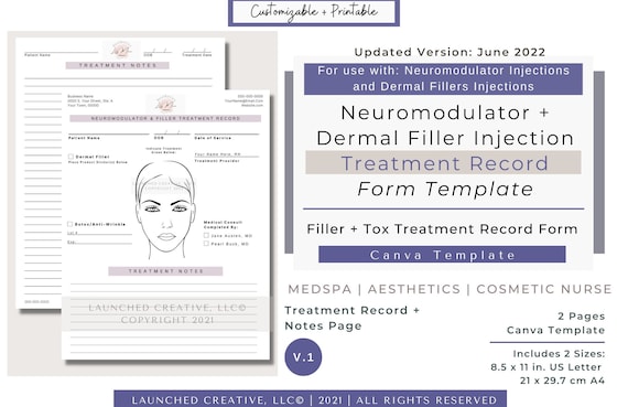 Botox Injection Site Forms