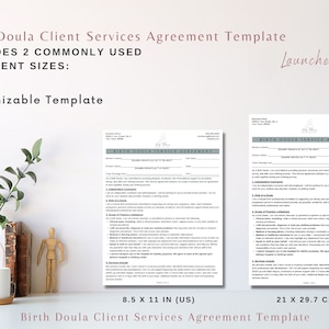 Birth Doula Contract Template | Birth Doula Service Agreement Form ...