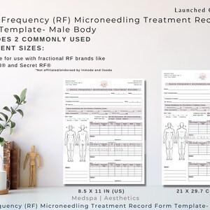 Radio Frequency Microneedling MALE Treatment Record Form | RF ...