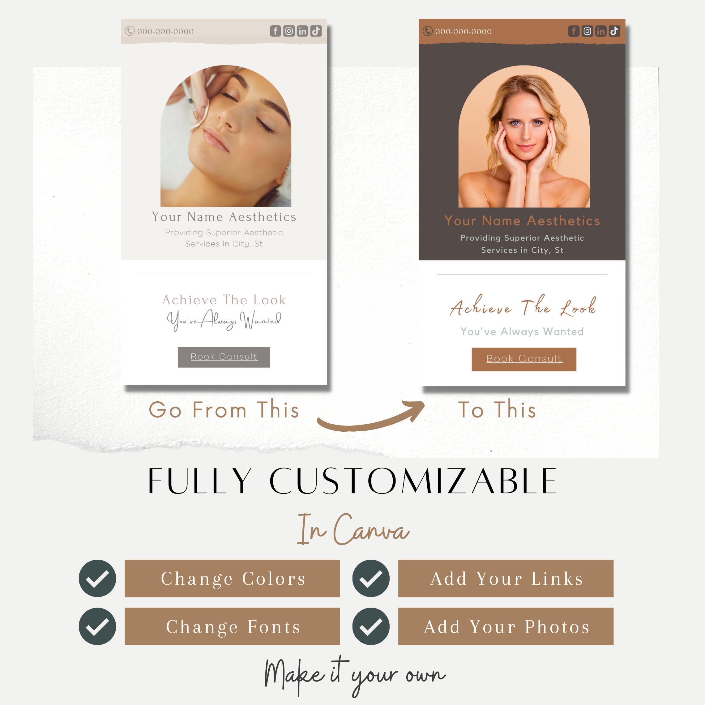 Instagram Landing Page Nurse Injector | Link in Bio | Mini Website ...