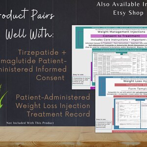 Semaglutide Weight Loss Injection Form Bundle | Semaglutide In-office ...