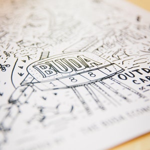 Buda Texas Map | Art Silkscreen Poster Map - Etsy