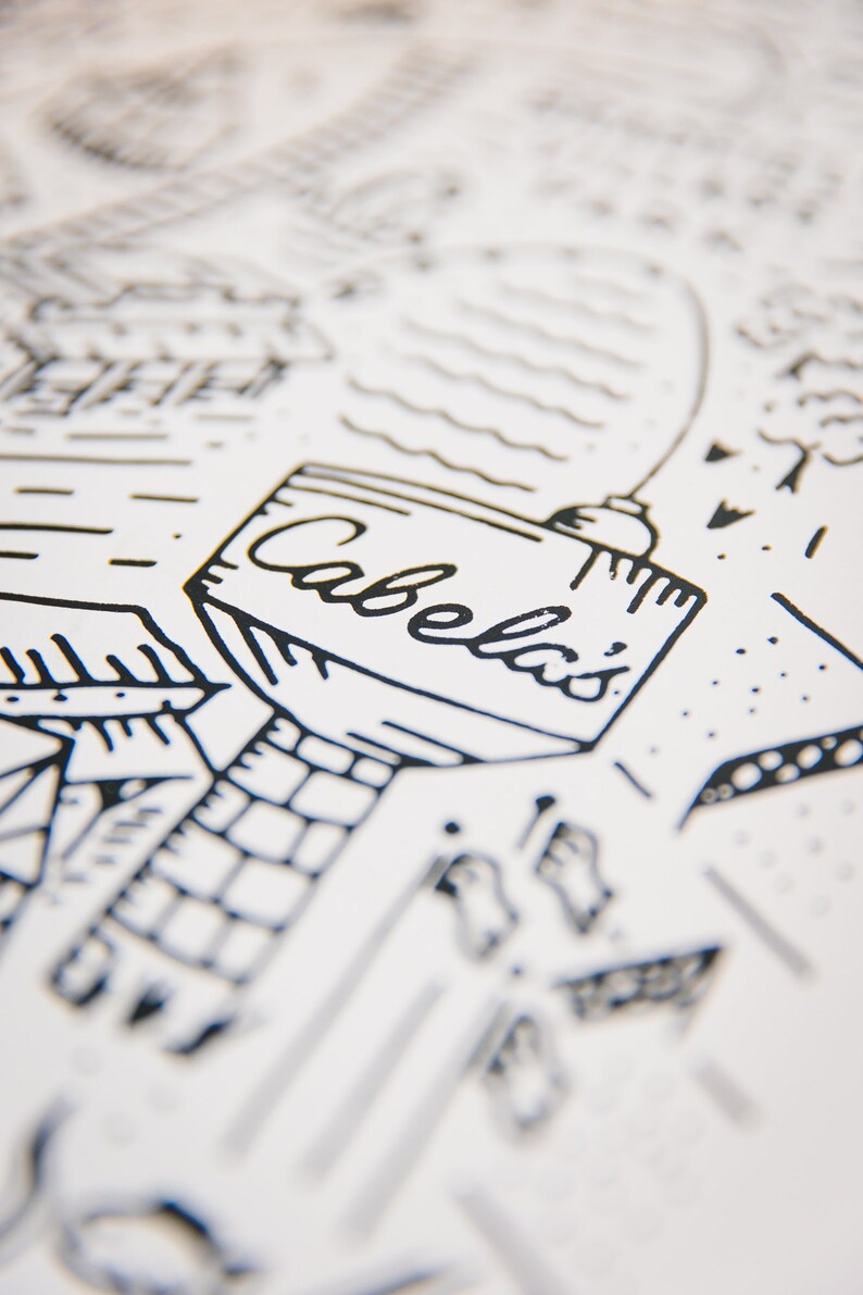 Buda Texas Map | Art Silkscreen Poster Map - Etsy