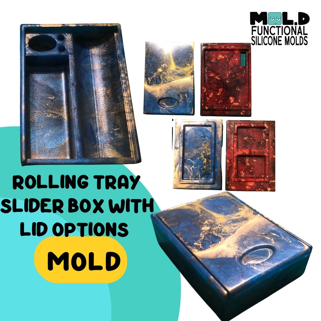 Sliding Rolling Tray Box Mold, Silicone Resin Mold Slider Box Mold - Etsy