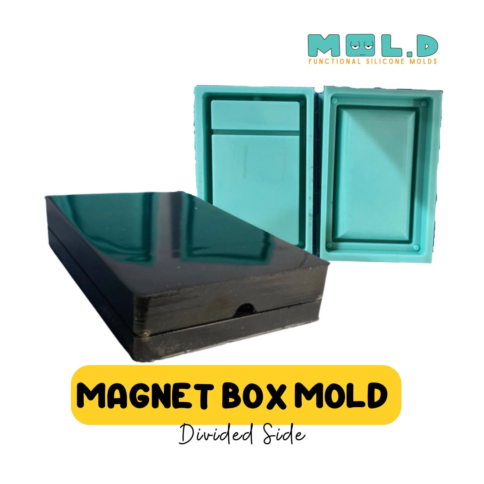 Magnet Silicone Box, Resin Mold Box With Joint Rest, Silicone Rolling ...