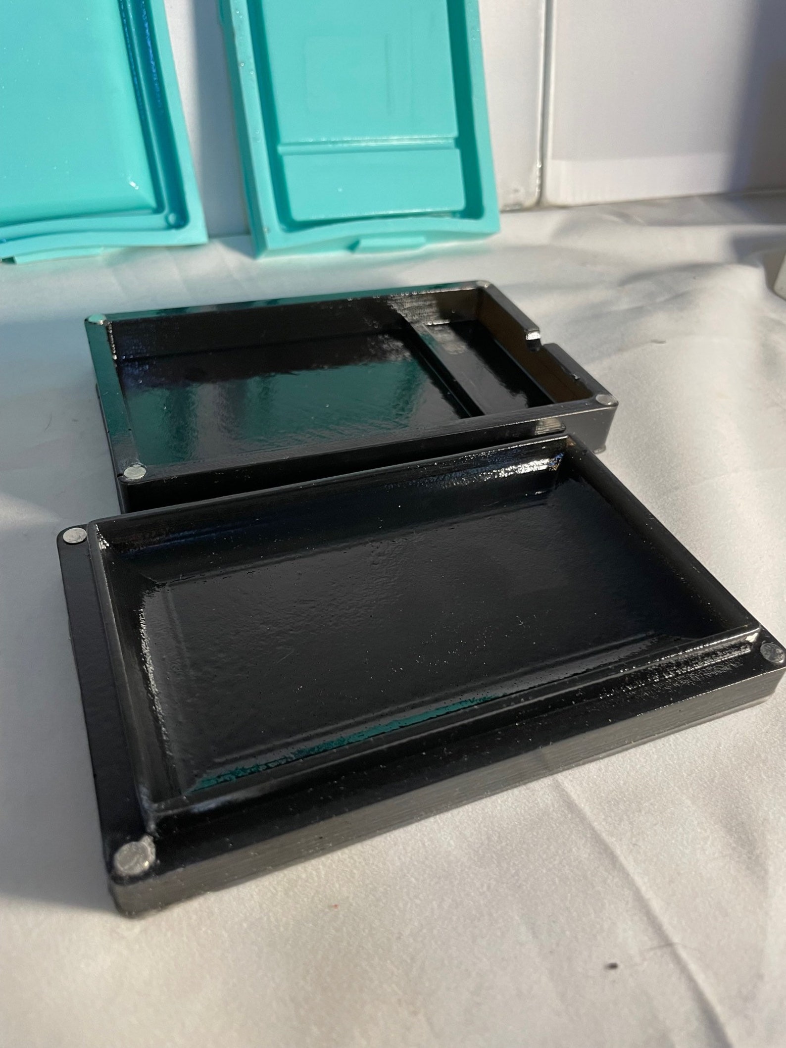 Magnet Silicone Box, Resin Mold Box With Joint Rest, Silicone Rolling ...