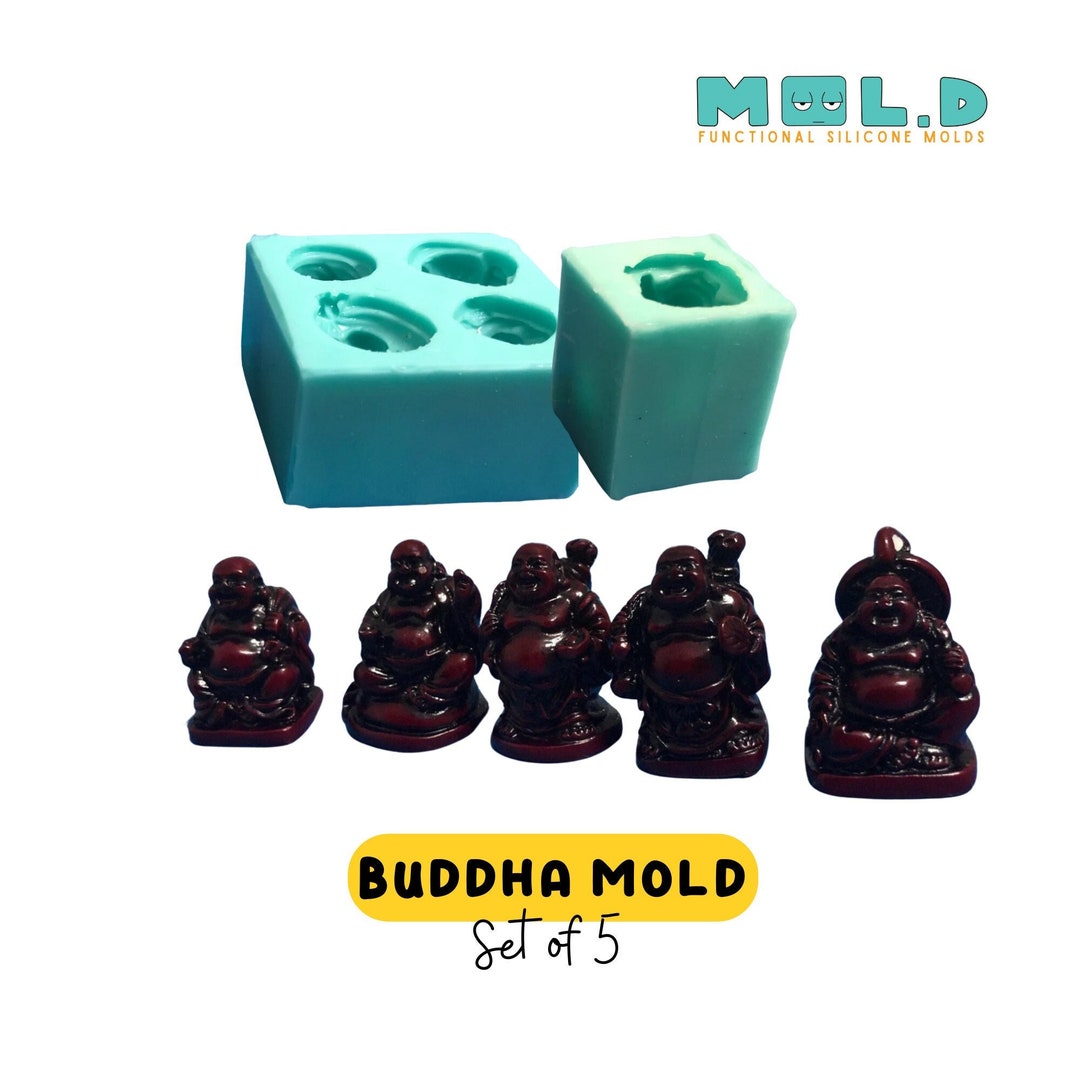 Buddha Mold, Set of 4 Buddha Pendant Mold, Epoxy Molds - Etsy