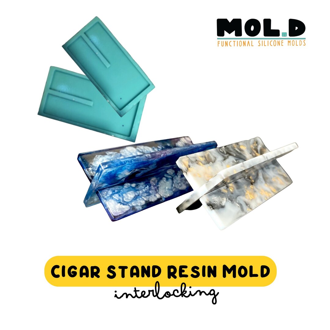 Cigar Stand Resin Mold, Cigar Rest Silicone Mold, Small Rolling Tray ...