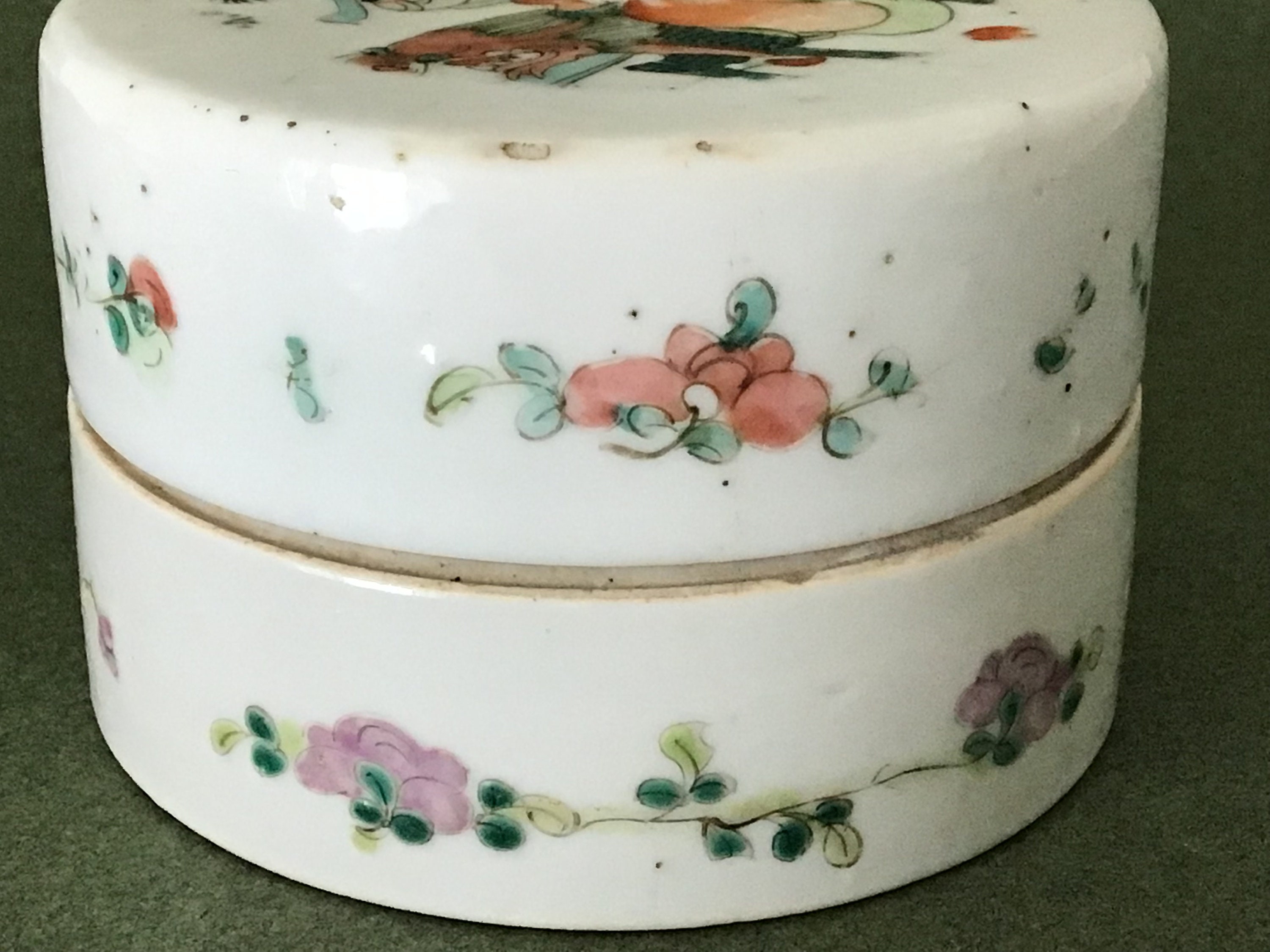 Antique (circa 1900s) Chinese Porcelain Painted Box With Riding on ...
