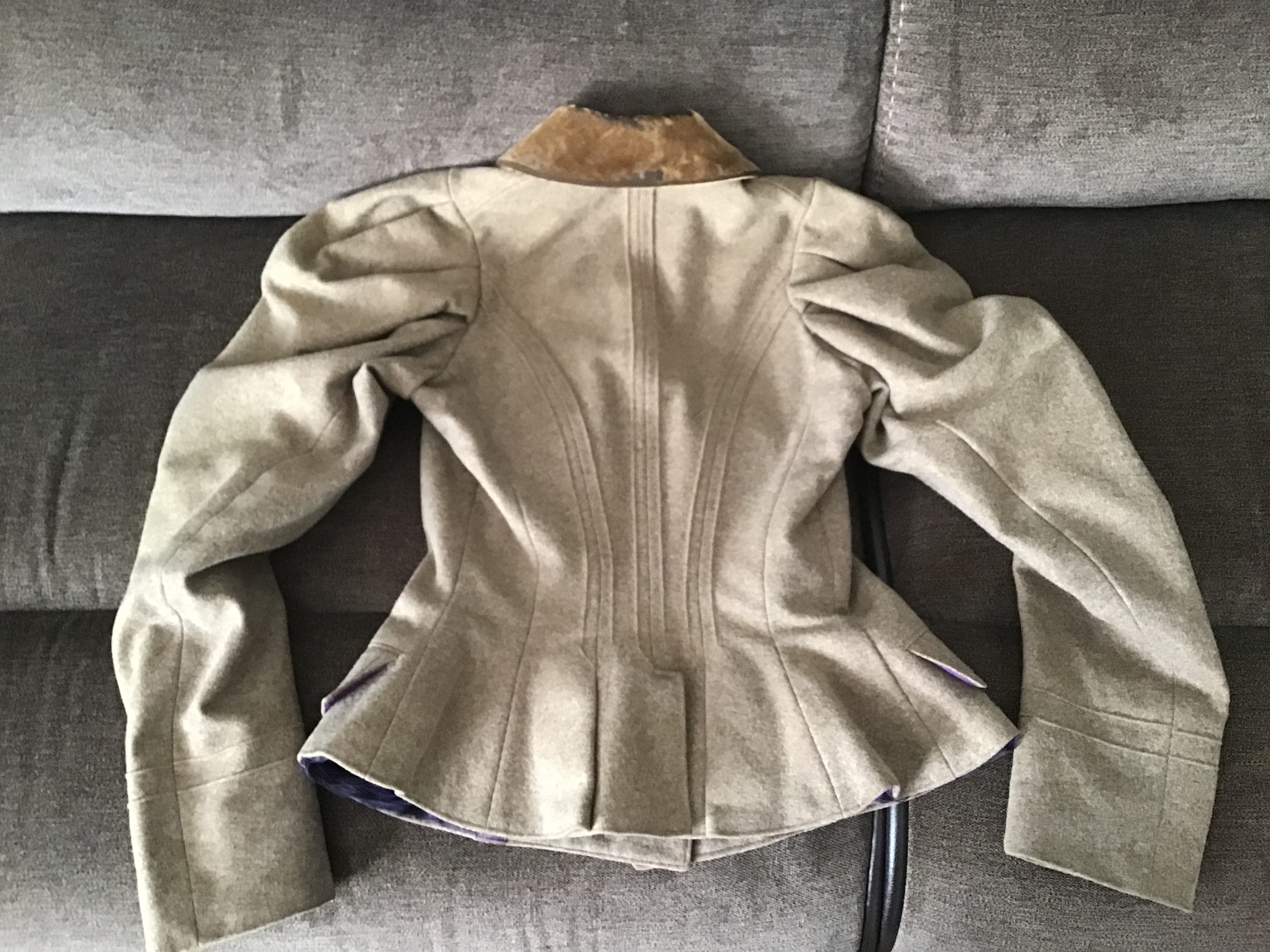 Antique Victorian (1890s) Original Light Brown Wool Women's Jacket With ...