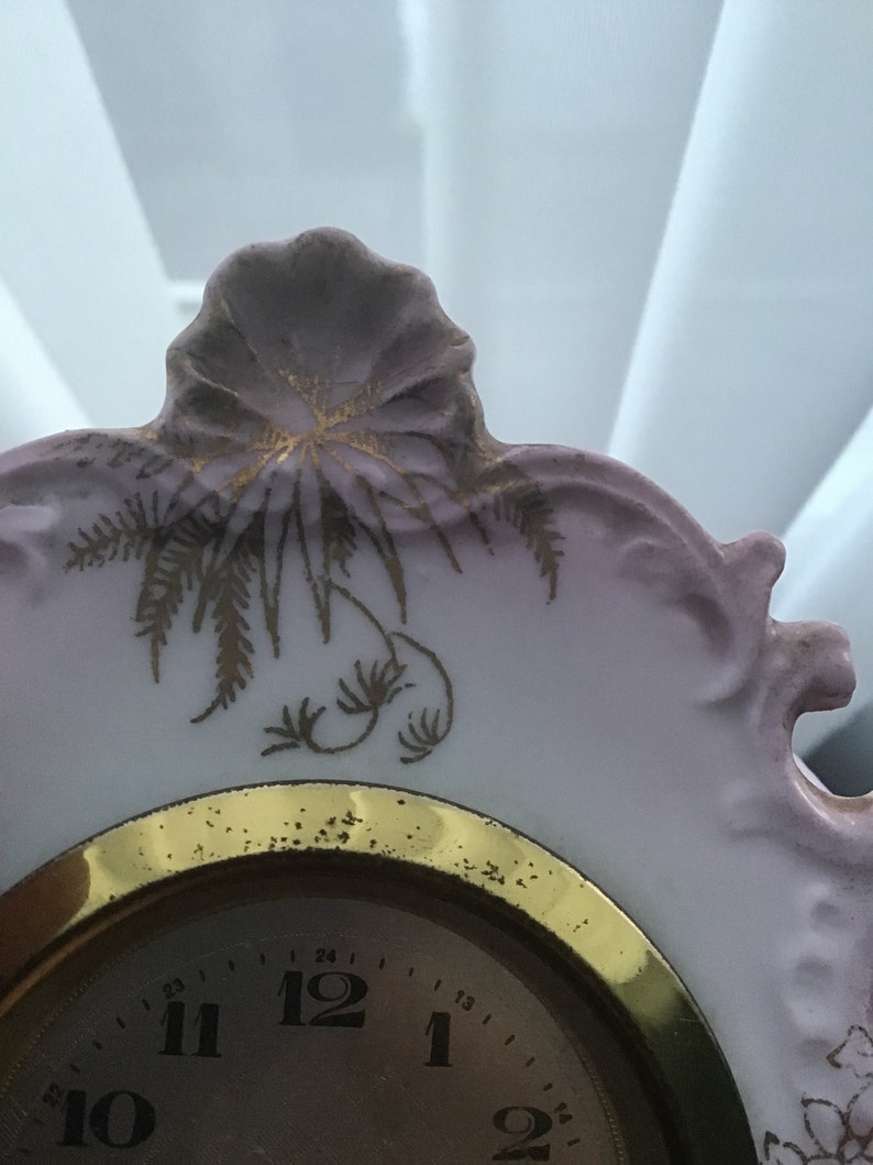Antique Porcelain Mantle Clock Made in Germany in Late 1800s - Etsy