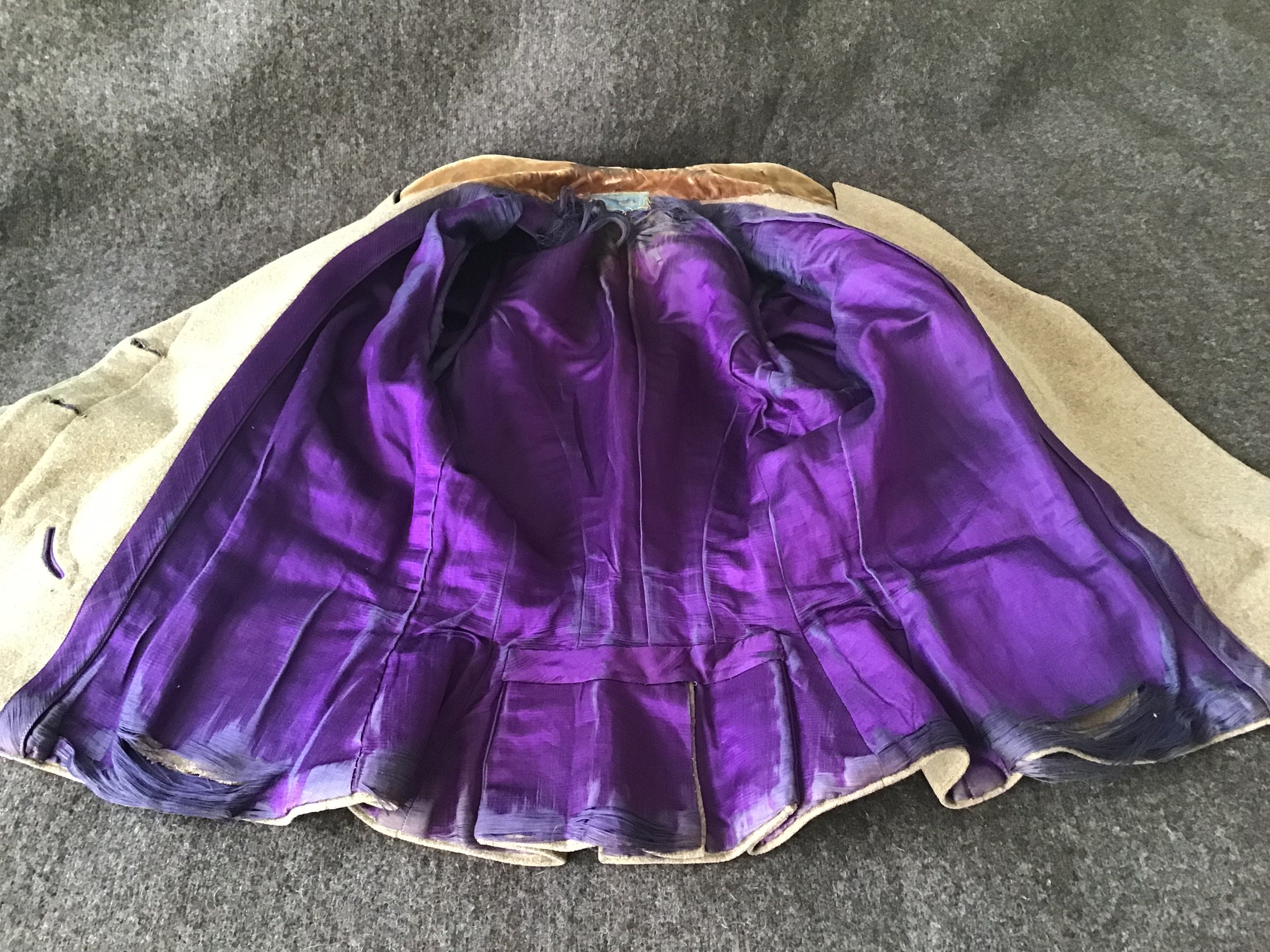 Antique Victorian (1890s) Original Light Brown Wool Women's Jacket With ...