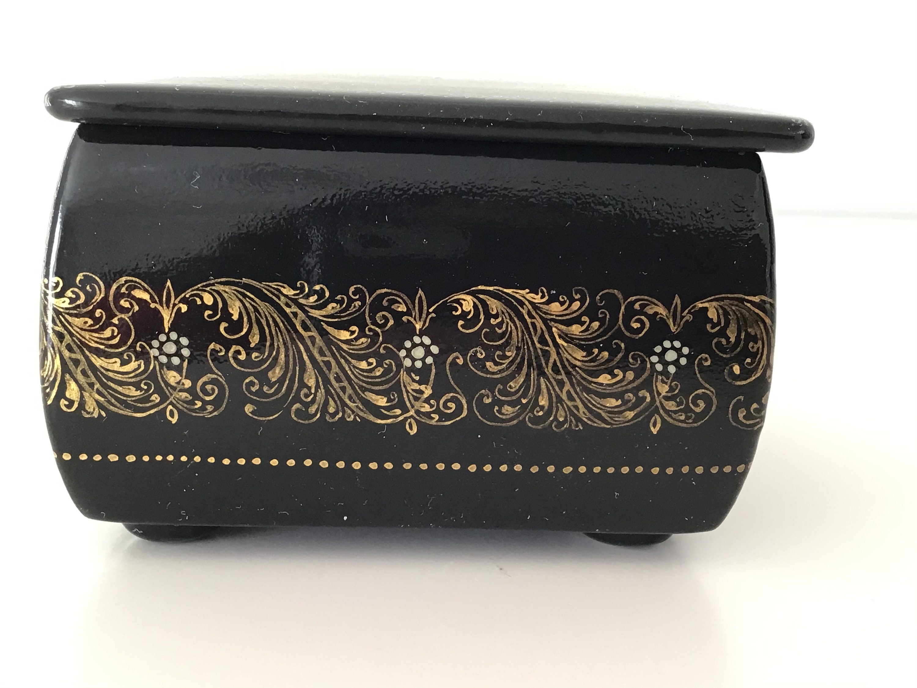 Russian Palekh Laquer Box Couple N888 - Etsy