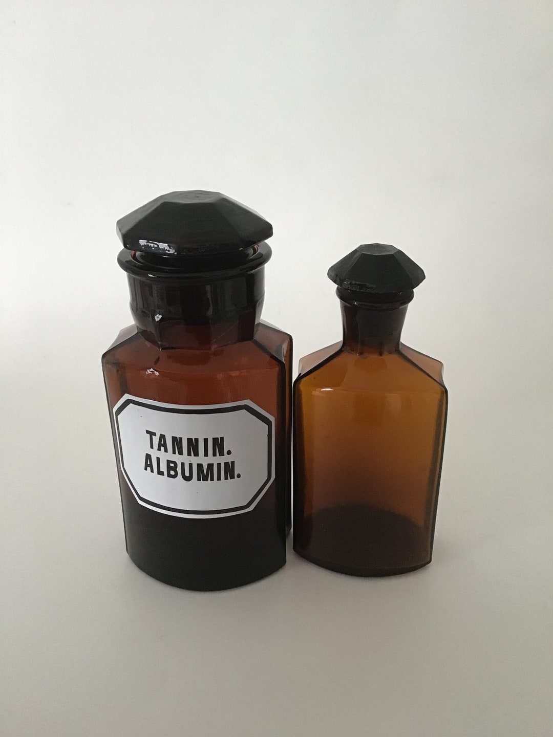 Antique Apothecary Amber Glass Bottle/pharmacy Jar From Europe, Ground ...