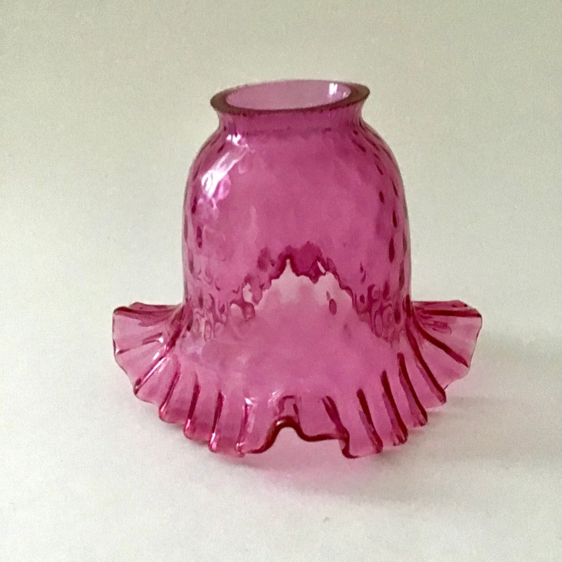 Cranberry Glass Lamp - Etsy