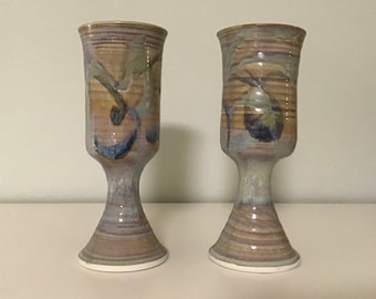 Stoneware Goblets - Etsy