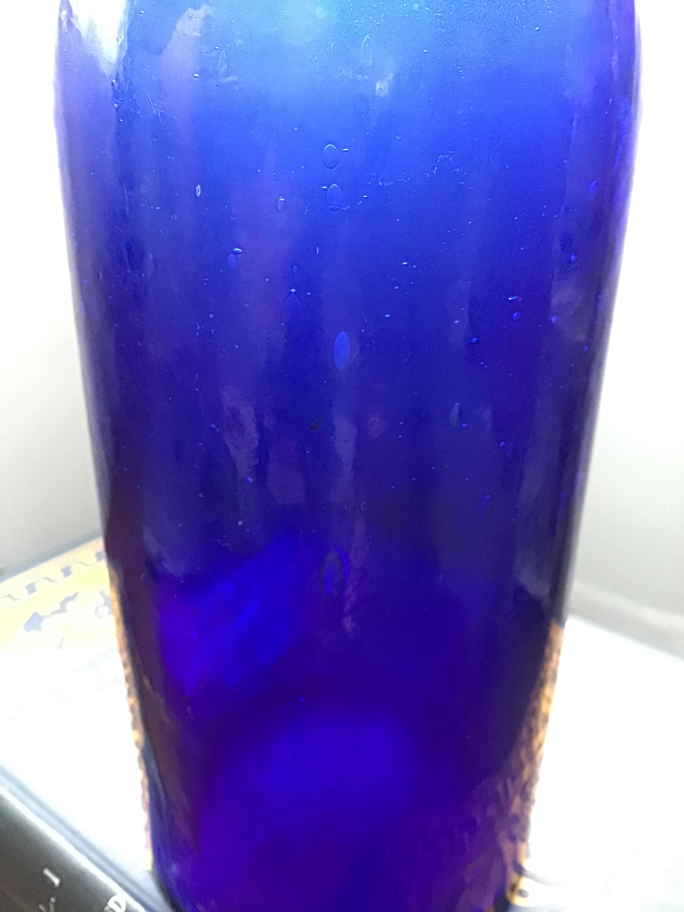 Antique 19th Century Cobalt Blue Glass Bottle - Medicine or Poison ...