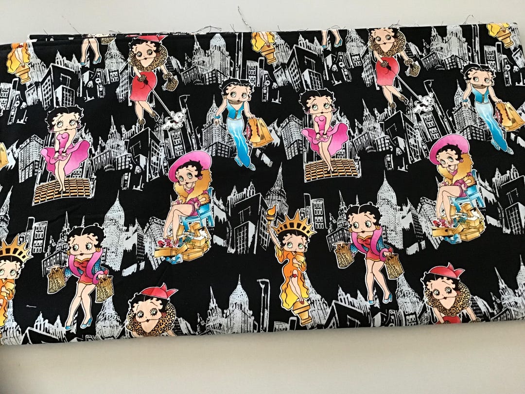 Betty Boop in New York City Vintage Fabric 3 Yards (45 Inch Wide) - Etsy