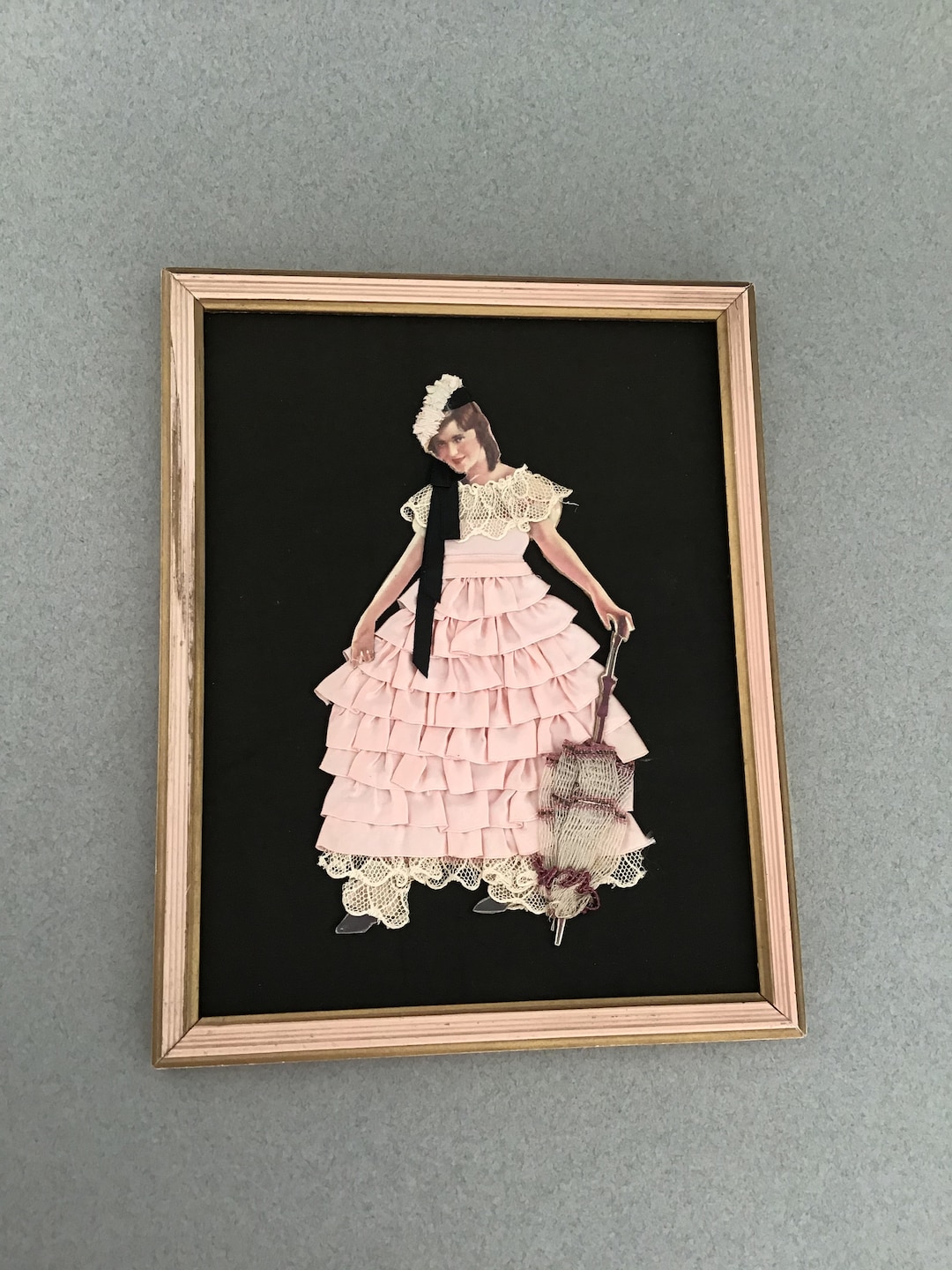 Vintage Ribbon Doll – a Victorian Lady With Pink Gown and a Lace ...