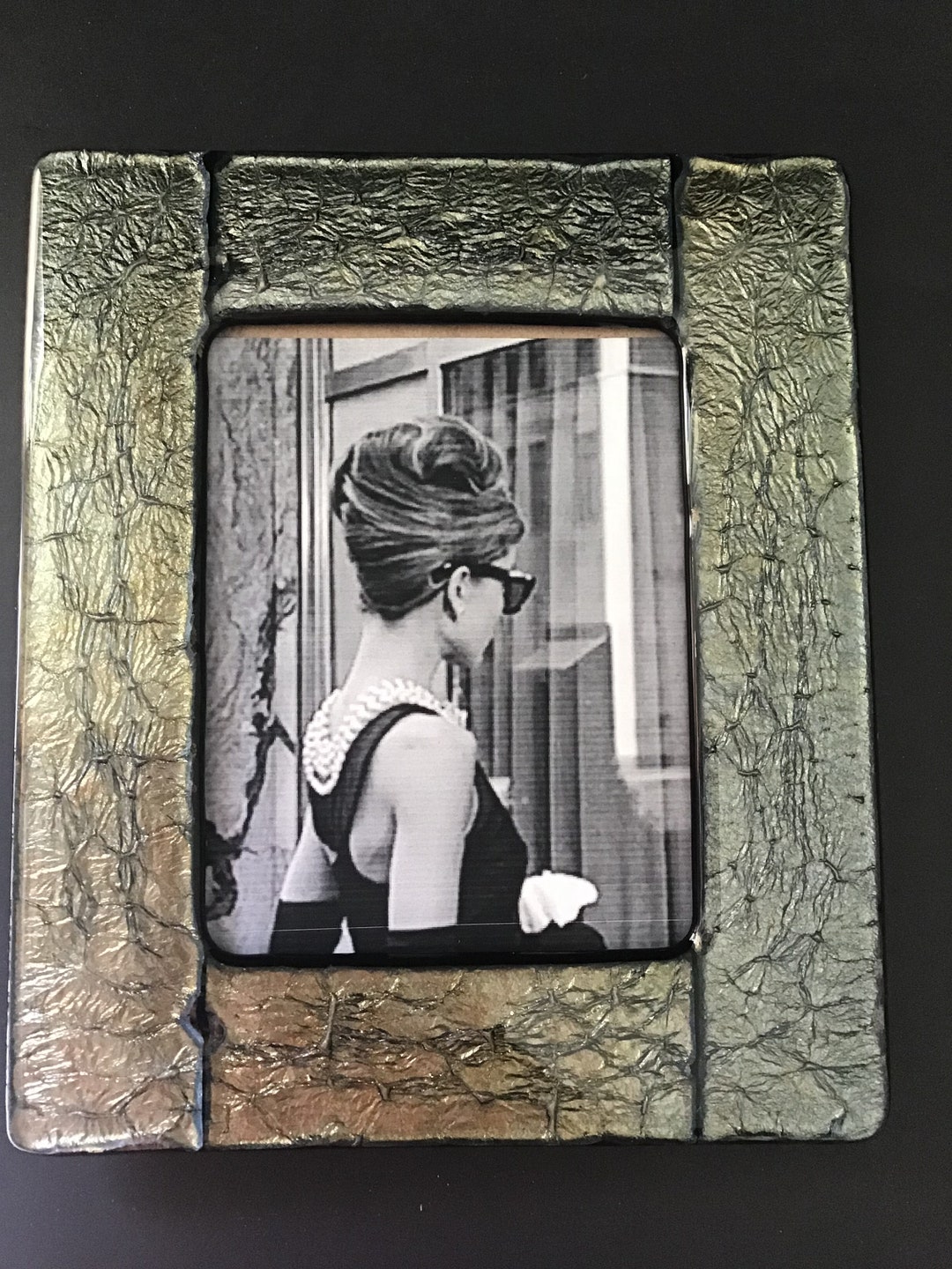 Art Glass Studio Fused Glass Photo Frame Signed by Author, Dated - Etsy