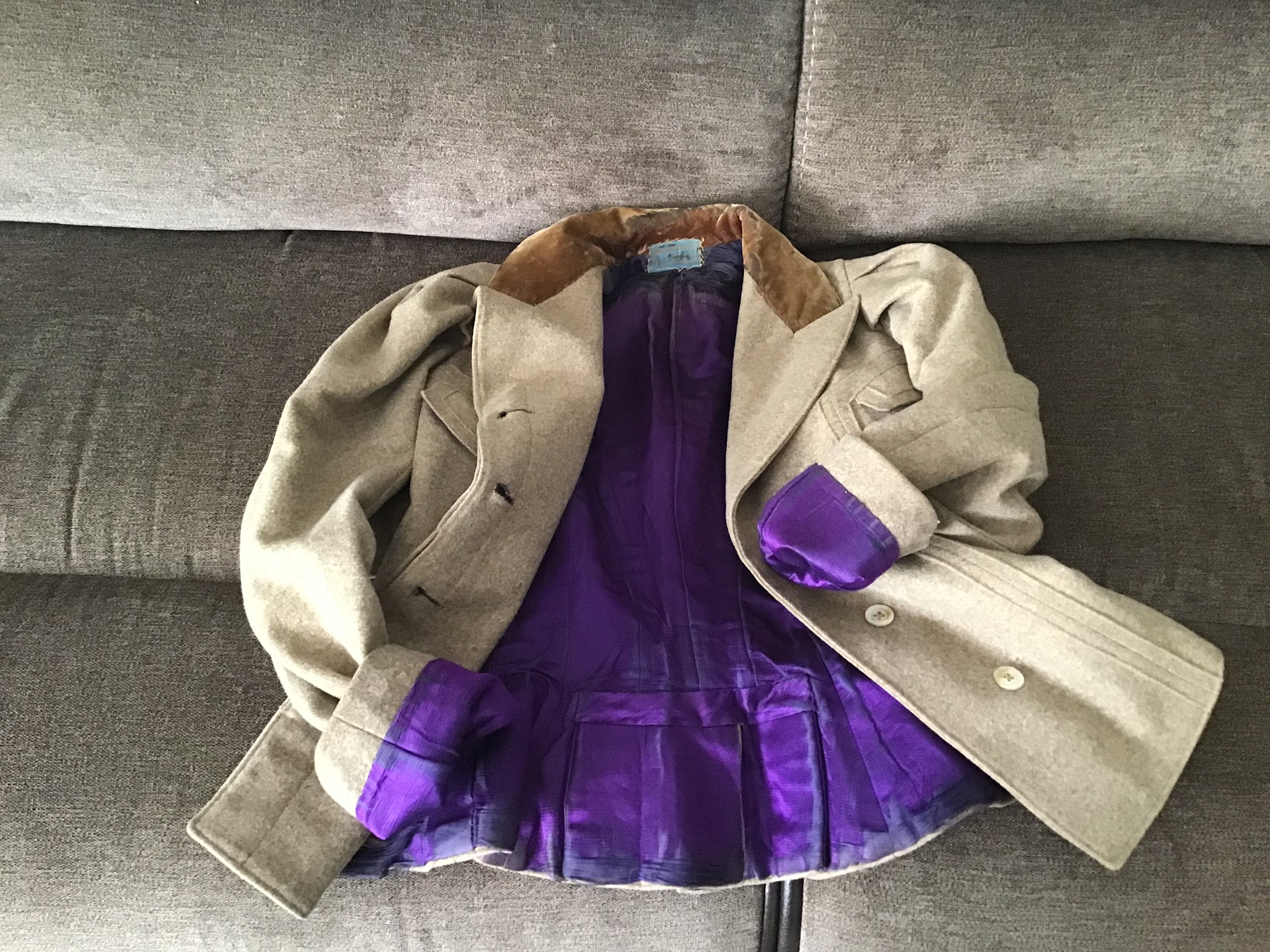 Antique Victorian (1890s) Original Light Brown Wool Women's Jacket With ...