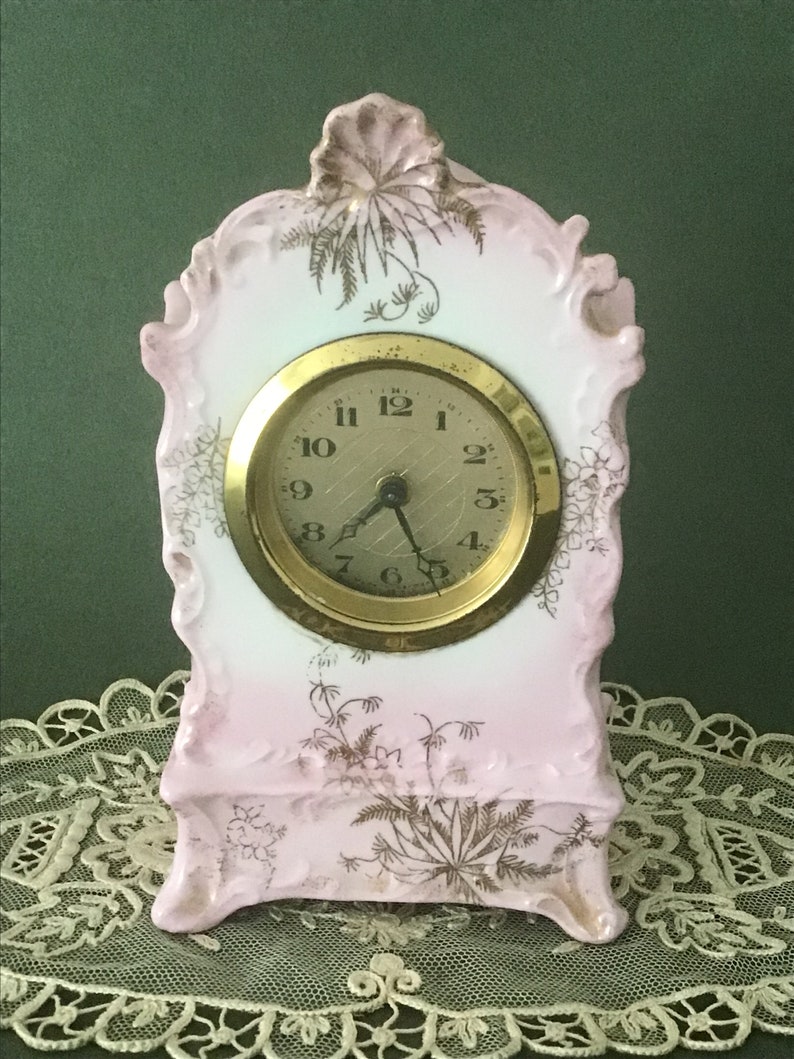 Antique Porcelain Mantle Clock Made in Germany in Late 1800s - Etsy