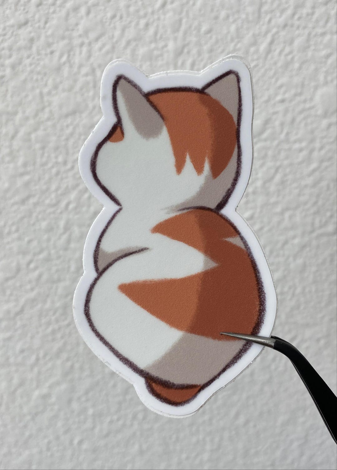 Angy Meme Kitten Vinyl Sticker - Cute Angry Striped Orange Cat - Etsy