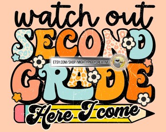Watch Out Third Grade Here I Come PNG Image Back to School - Etsy