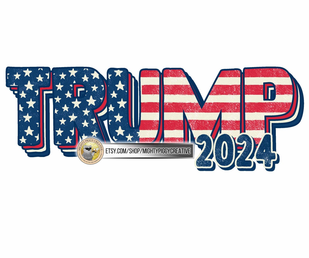 Trump 2024 PNG, Sublimation Design, Digital Download, Retro, Leopard ...