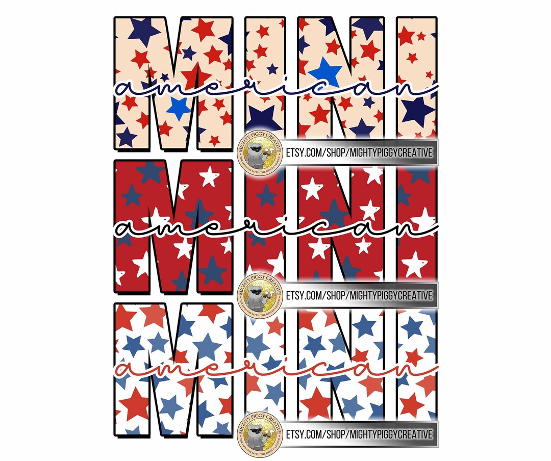 American Mini PNG Sublimation Designs Download Digital - Etsy