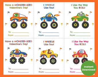 Printable Monster Valentine - Etsy